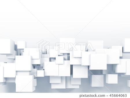 Random cubes, 3d render illustration - Stock Illustration [45664063 ...