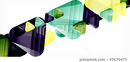 Geometric abstract background, triangles - Stock Illustration [45670475 ...