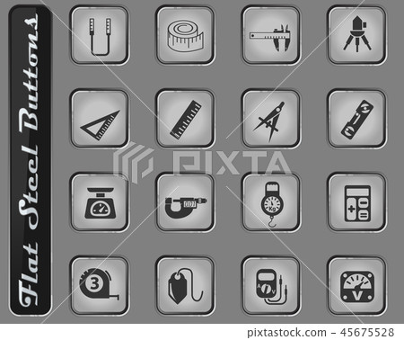 measuring tools icon set - Stock Illustration [45675528] - PIXTA