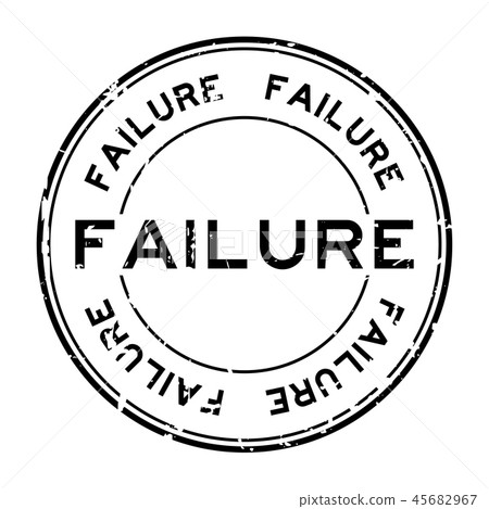Grunge black failure word round rubber seal stamp - Stock Illustration ...