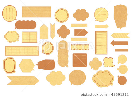 Texture Sticky Note Set - Stock Illustration [45691211] - PIXTA