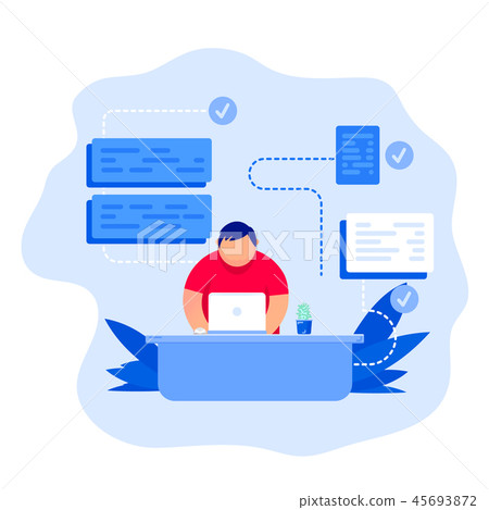 Software development and programming, program code - Stock Illustration ...