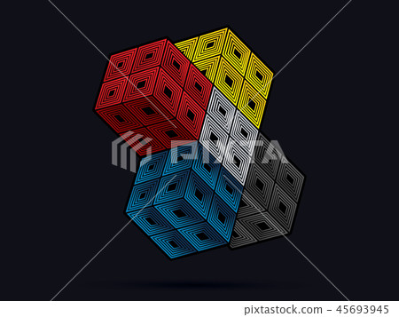 Cube Box graphic vector - Stock Illustration [45693945] - PIXTA