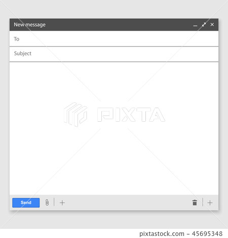 Email blank page - Stock Illustration [45695348] - PIXTA