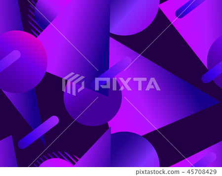 Memphis seamless pattern. Asymmetrical geometric - Stock Illustration ...