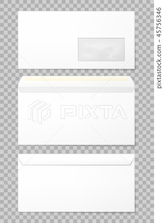 Blank envelopes set - Stock Illustration [45756346] - PIXTA