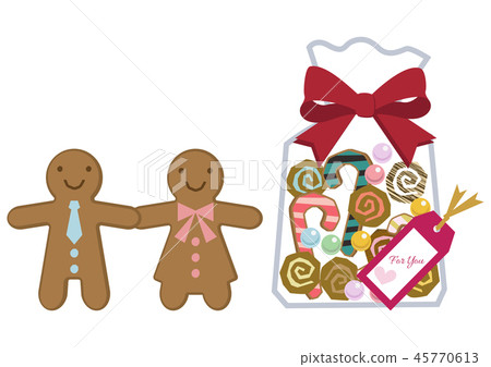 Gingerbread illustration. Ginger Man Cookie... - Stock Illustration ...