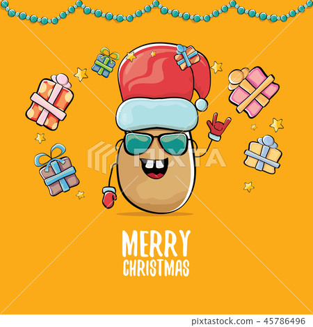 vector funky comic cartoon cute brown smiling... - Stock Illustration ...