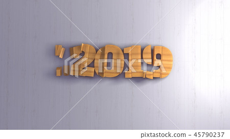 Happy new year 2019 isolated numbers lettering... - Stock Illustration ...