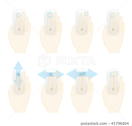 Apple Magic Mouse2 mouse gesture - Stock Illustration [45796804] - PIXTA