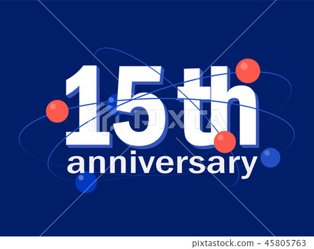 15 years anniversary celebration vector icon, logo - Stock Illustration ...