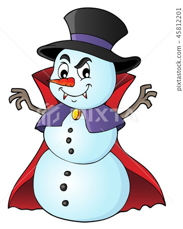 Vampire snowman theme image 1 - Stock Illustration [45812201] - PIXTA