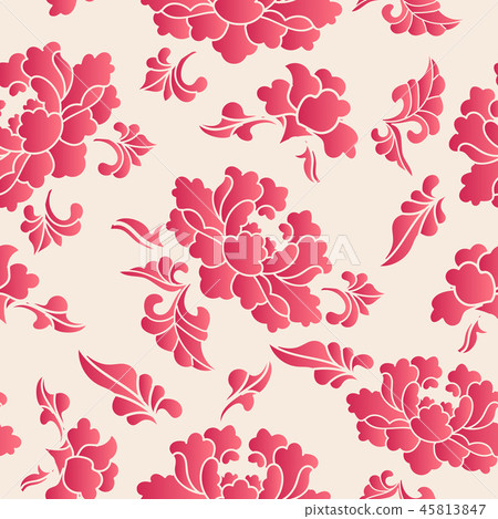 Elegant seamless Chinese style pink background - Stock Illustration ...