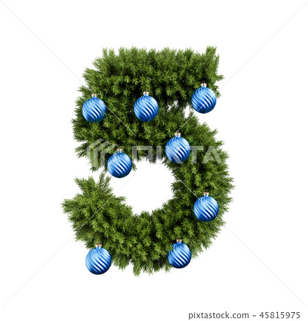 Christmas tree number 5-插圖素材 [45815975] - PIXTA圖庫