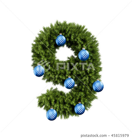 Christmas tree number 9 - Stock Illustration [45815979] - PIXTA