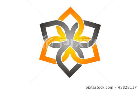 Flower Connection Team Work - Stock Illustration [45828117] - PIXTA