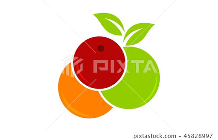 Fruit Mix Logo Design Template Vector - Stock Illustration [45828997 ...