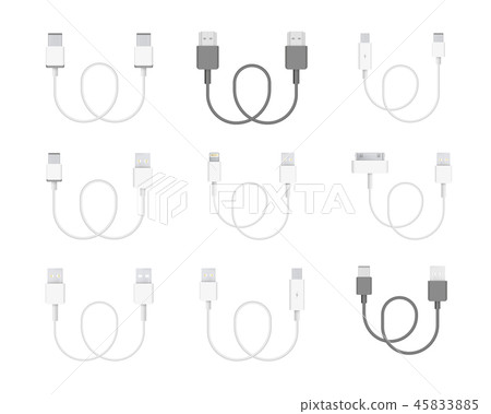 Vector Collection of Cables - Stock Illustration [45833885] - PIXTA