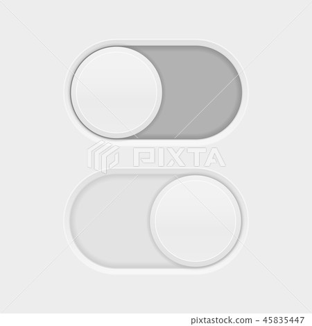 Slider gray 3d push buttons - Stock Illustration [45835447] - PIXTA