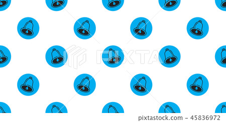 bells Seamless pattern vector Christmas ring bell - Stock Illustration ...