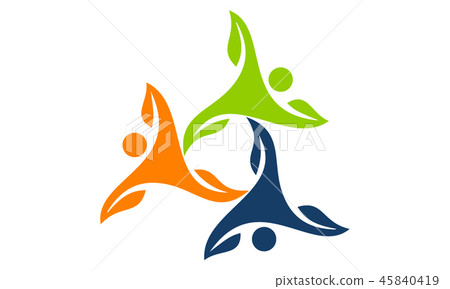 Health Together Logo Design Template Vector-插圖素材 [45840419] - PIXTA圖庫