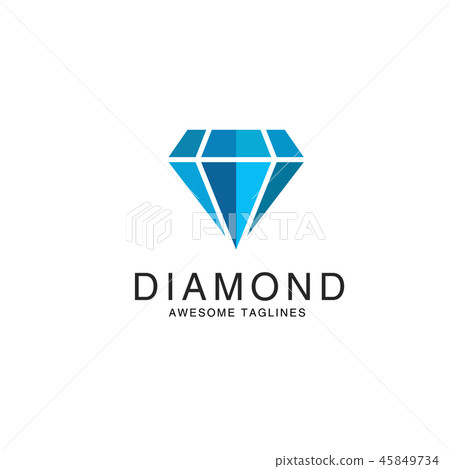 Diamond logo vector concept-插圖素材 [45849734] - PIXTA圖庫