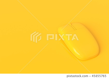 Mouse yellow color Minimal concept. - Stock Illustration [45855765] - PIXTA