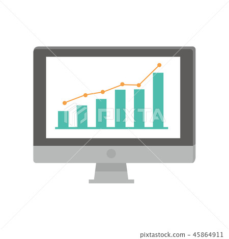 Business image personal computer illustration - Stock Illustration ...