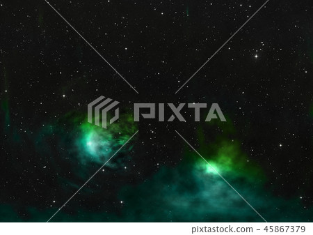 Small part of an infinite star field. 3D rendering - Stock Illustration ...