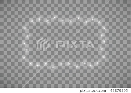White frame with lights effects. - Stock Illustration [45879395] - PIXTA