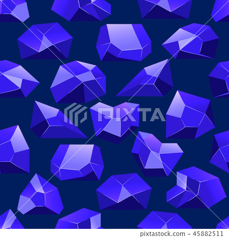 Dark blue vector crystals seamless pattern - Stock Illustration ...