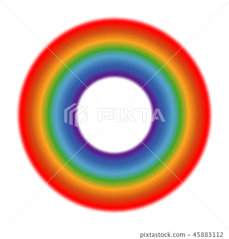 Vector circle rainbow white background-插圖素材 [45883112] - PIXTA圖庫
