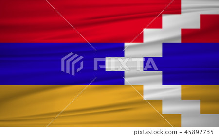 Nagorno-Karabakh flag vector - Stock Illustration [45892735] - PIXTA