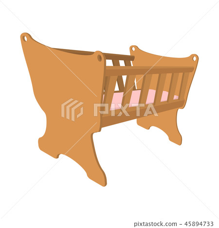 Baby cradle cartoon icon - Stock Illustration [45894733] - PIXTA
