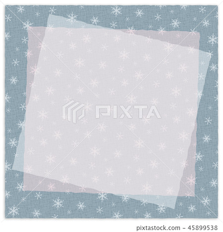 Winter frame notepad snow snowflake - Stock Illustration [45899538] - PIXTA