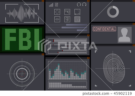 PC software for the FBI.-插圖素材 [45902119] - PIXTA圖庫