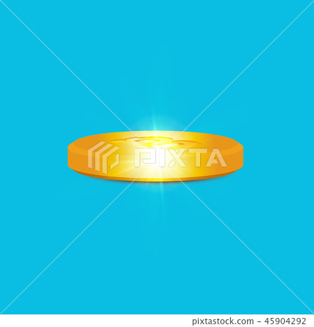 Golden bitcoin bunch. Vector illustration - Stock Illustration ...
