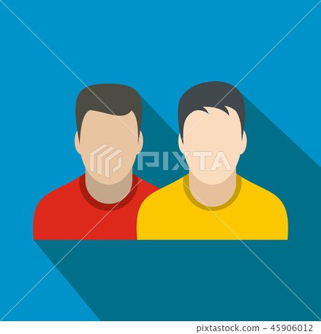 Avatar two men flat icon - Stock Illustration [45906012] - PIXTA