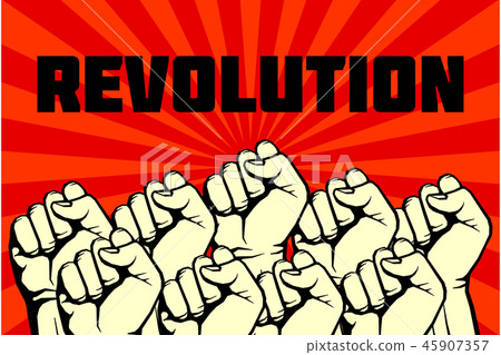 Protest, rebel vector revolution art poster-插圖素材 [45907357] - PIXTA圖庫