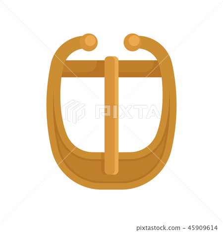 Flat vector icon of gold-plated metal buckle... - Stock Illustration ...