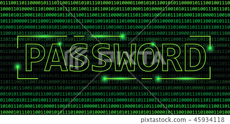 password security concept binary code web... - Stock Illustration [45934118] - PIXTA