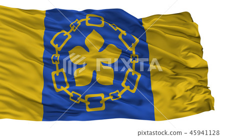 Hamilton City Flag, Canada, Isolated On White - Stock Illustration ...