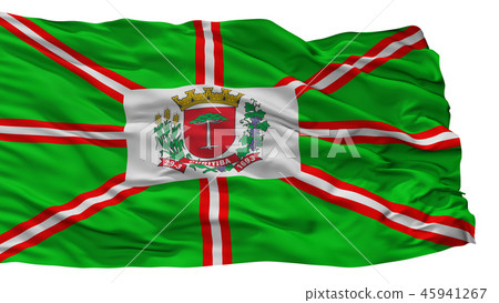 Curitiba City Flag, Brasil, Isolated On White - Stock Illustration ...