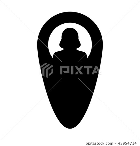 Tracking icon vector female user person avatar-插圖素材 [45954714] - PIXTA圖庫