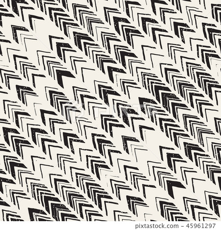 Seamless hand drawn style chevron pattern in... - Stock Illustration ...