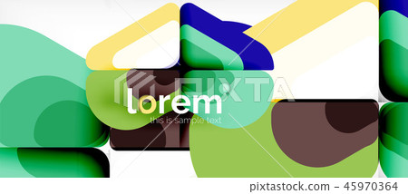Colorful trendy geometric shapes background - Stock Illustration ...