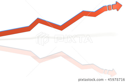 Line chart with rising right - Stock Illustration [45978716] - PIXTA