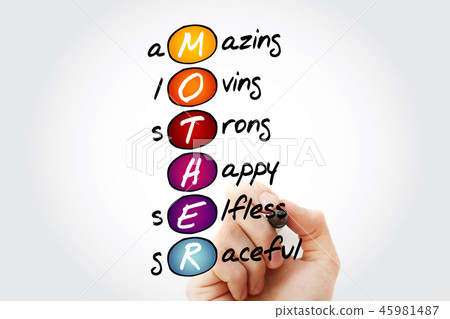 MOTHER, acronym with marker - Stock Photo [45981487] - PIXTA