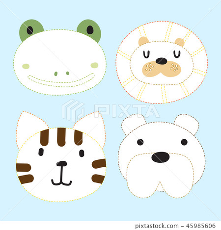 head animals page coloring vector design - Stock Illustration [45985606 ...