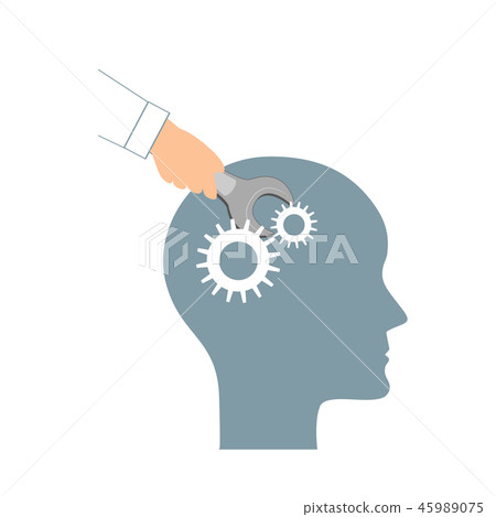 NLP or Neuro-Linguistic Programming concept.... - Stock Illustration ...